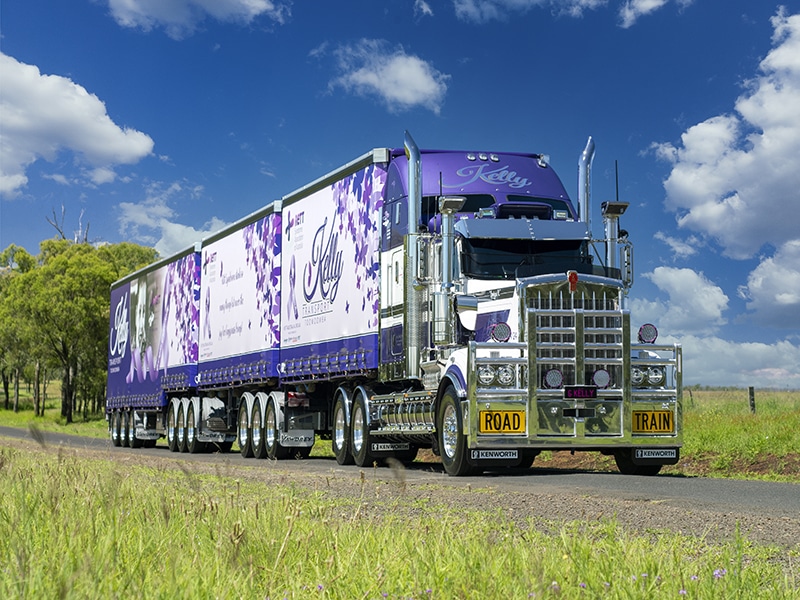 Raising awareness for Rett Syndrome – Kelly Transport's Kenworth T909 ...