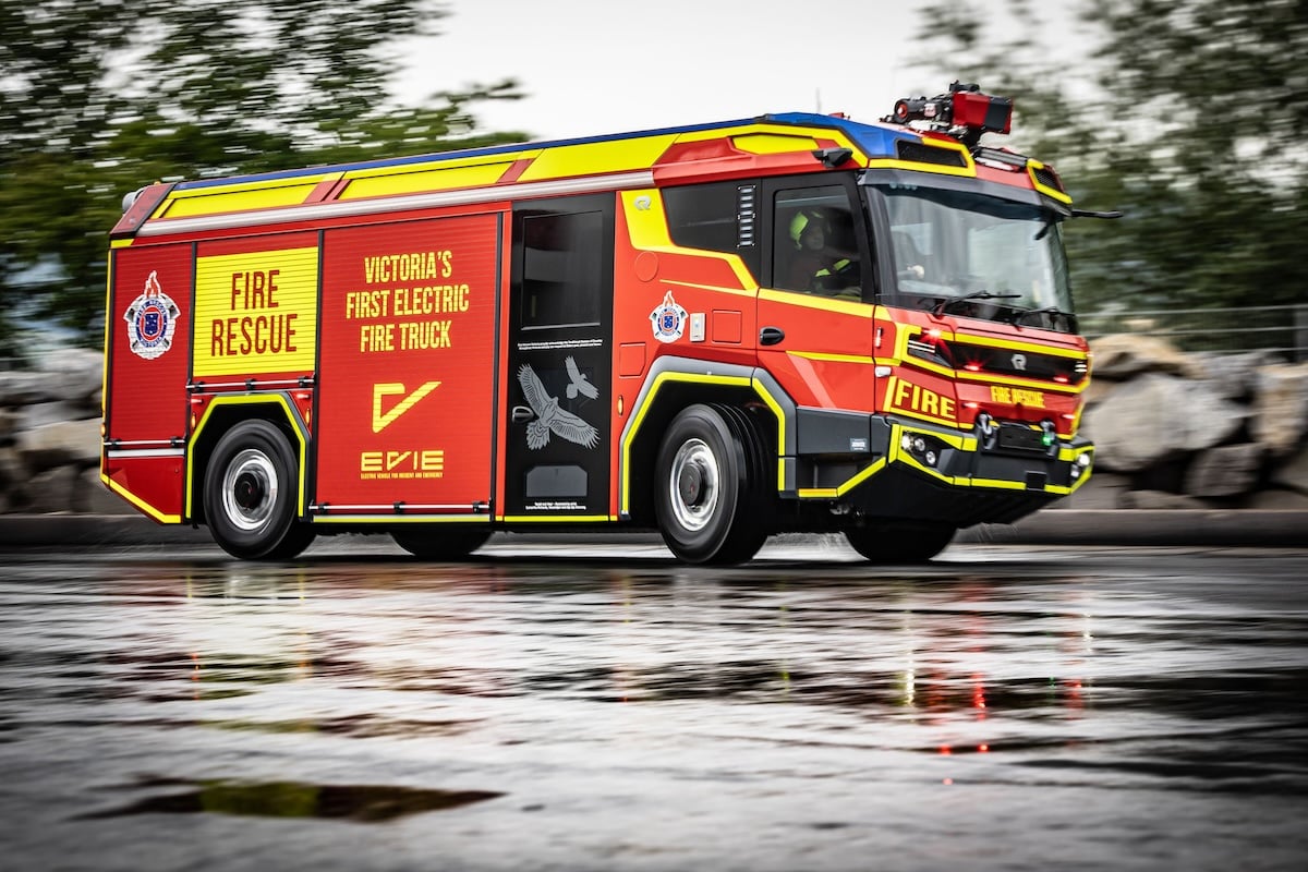 Victoria makes way for its first Electric Fire Truck - TradeTrucks ...