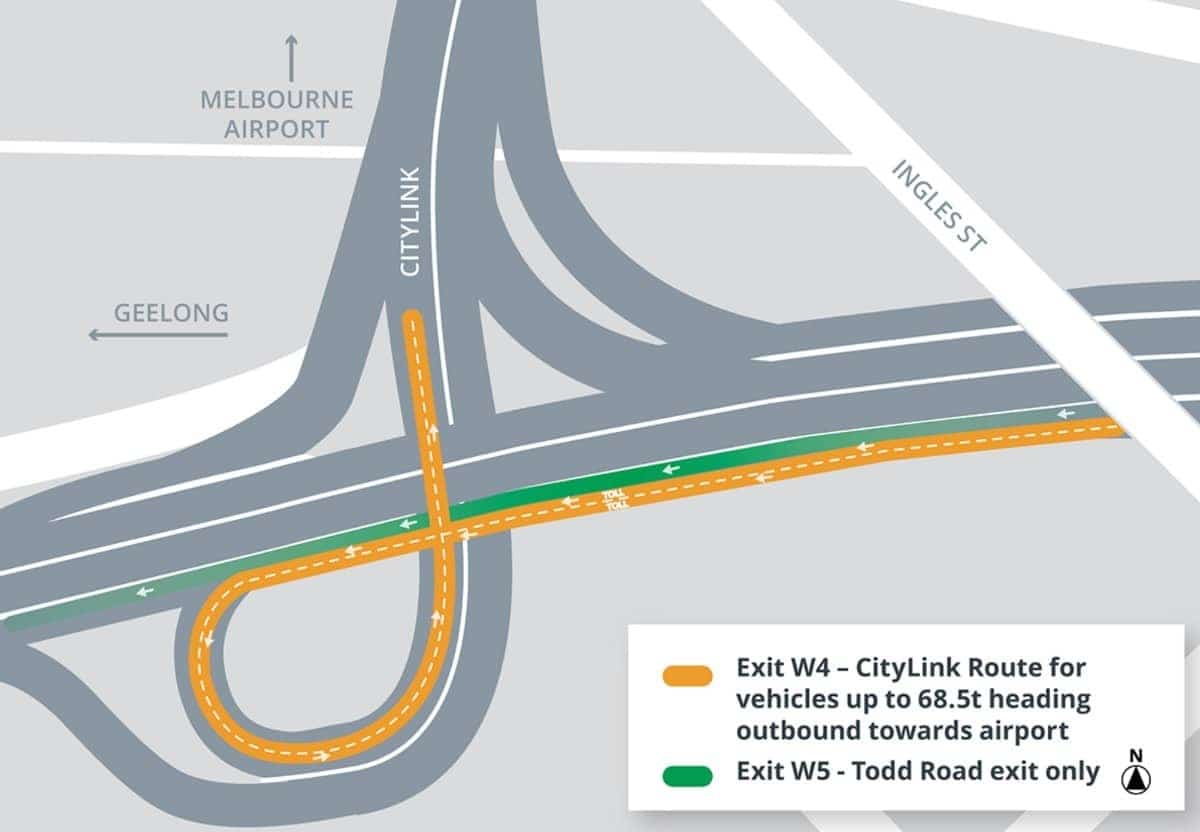 Vehicles up to 68.5 tonnes have regained access on the Bolte Bridge