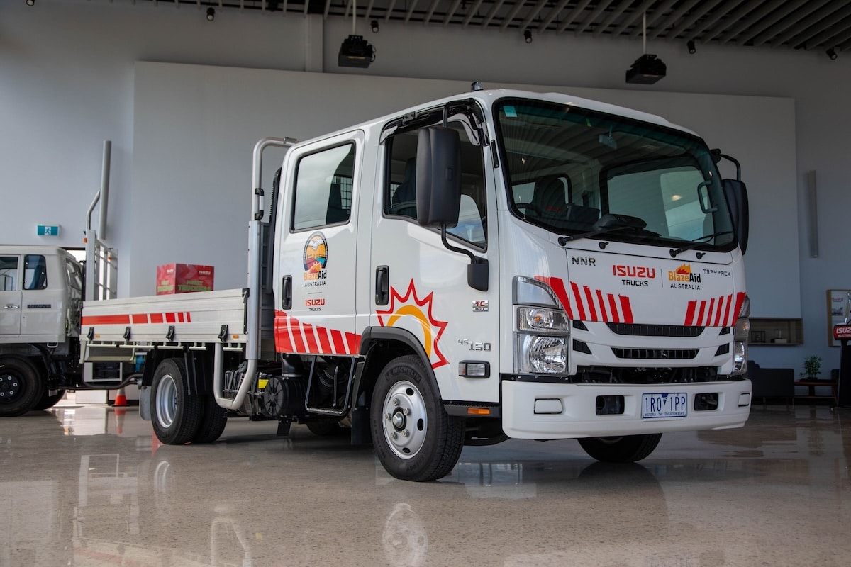 Isuzu provides trucks to support BlazeAid recovery efforts