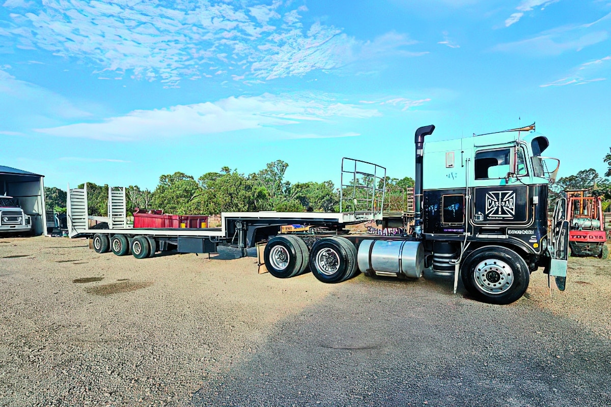 Three trucks make up this vintage 1978 cabover Kenworth