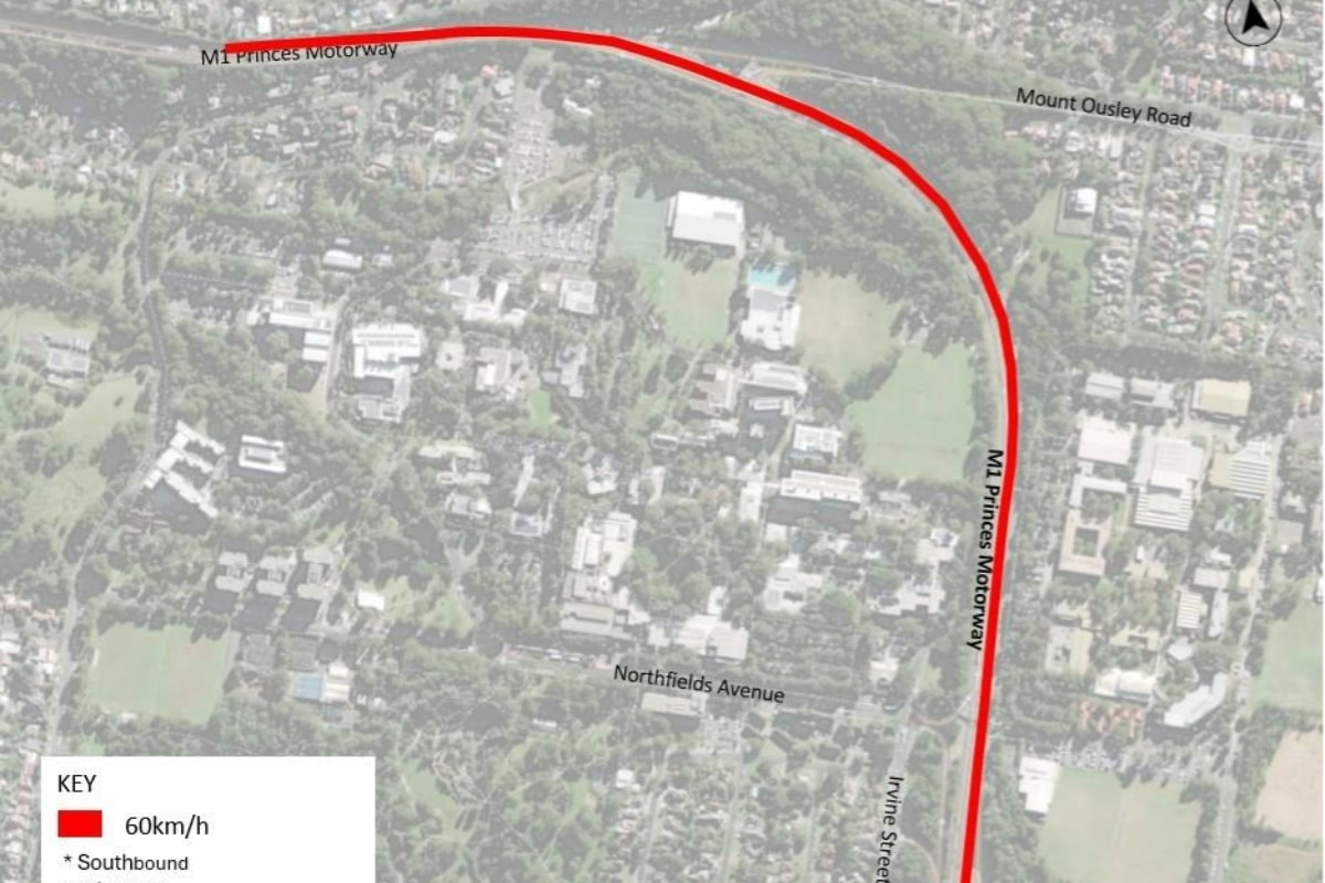Prepare for a change in traffic on the M1 Princes Motorway