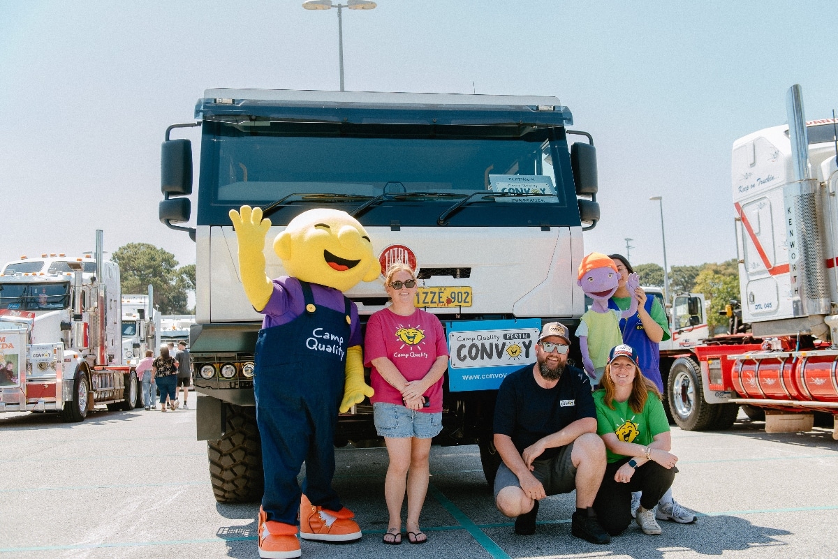 Doing it for the kids at the Camp Quality Convoy in Perth