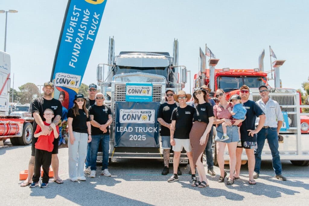 Doing it for the kids at the Camp Quality Convoy in Perth